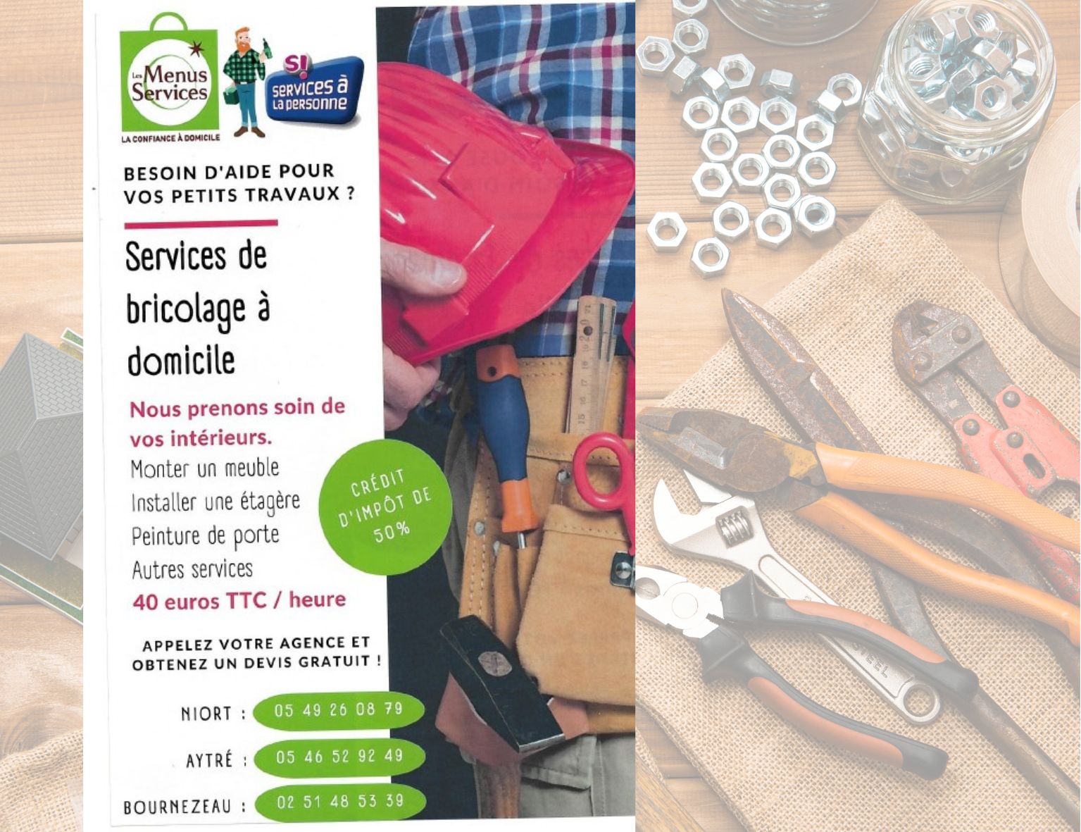 Le petit bricolage, c'est quoi - Les Menus Services